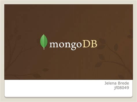 Ppt Mongodb Powerpoint Presentation Free Download Id6181120