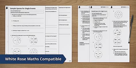 Sample Spaces For Single Events Hecho Por Educadores