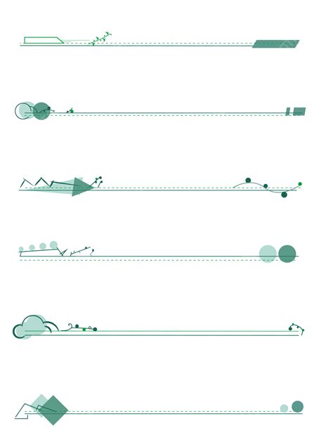 Hand Drawn Small Fresh Cartoon Spring Element Line Dividing Line