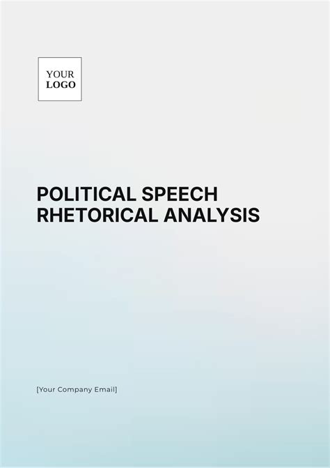 Free Political Speech Rhetorical Analysis Template To Edit Online