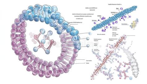 Diagram Showing Lipid Bilayer Structure And Its Molecules In A