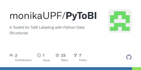 GitHub MonikaUPF PyToBI A Toolkit For ToBI Labeling With Python Data Structures
