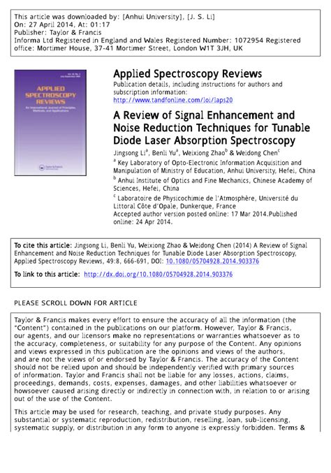 pdf a review of signal enhancement and noise reduction techniques for