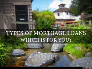 Types Of Mortgage Loans PDF