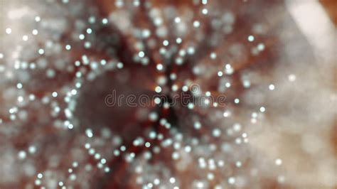 Abstract Particle Background 3d Render With Depth Of Field Glow And