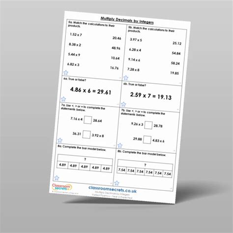 Year 6 Multiply Fractions By Integers Varied Fluency Resource