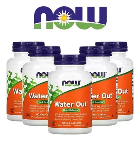 Kit 5 Water Out 60 Cápsulas-now Foods | Parcelamento sem juros