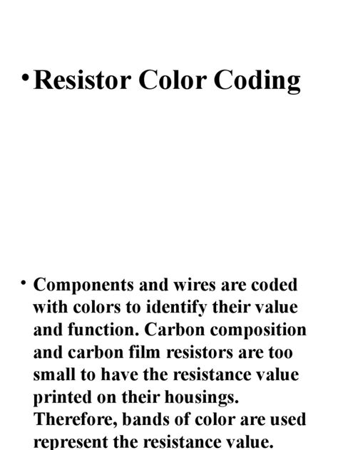 Color Coding Resistor 5 Pdf