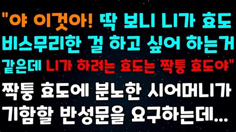 야 이것아 딱보니 니가 효도 비스무리한걸 하고 싶어 하는거 같은데 니가 하는 효도는 짝퉁 효도야 짝퉁효도에 분노한