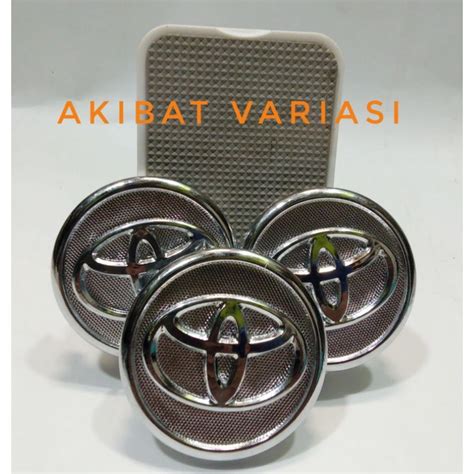 Jual Tutup Velg Roda Mobil Toyota Yaris Chrome Dop Roda Mobil Toyota