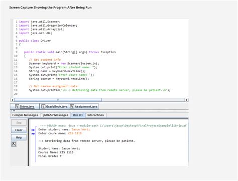 Solved Build A Basic Java Application That Leverages Chegg
