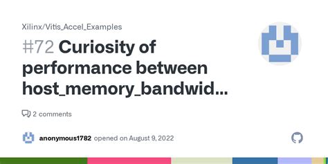 Curiosity Of Performance Between Host Memory Bandwidth And Host Memory Bandwidth Xrt Issue