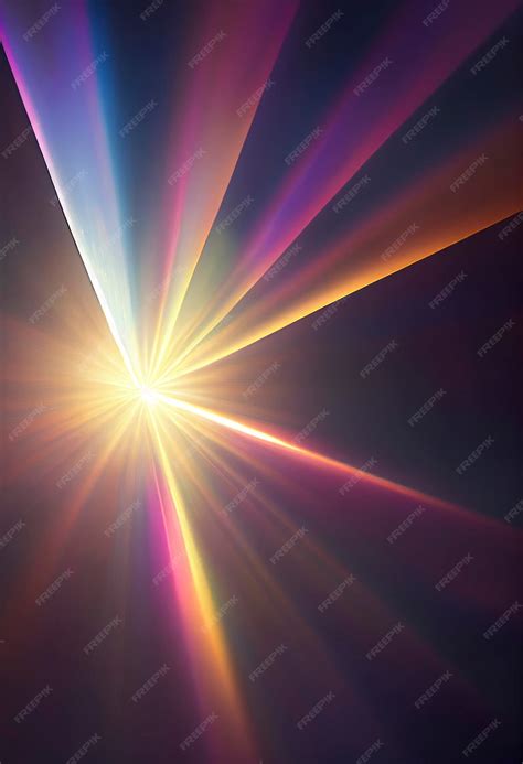 Premium Photo Abstract Sparkling Colorful Light Rays Background