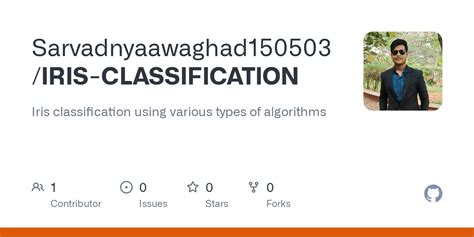 Github Sarvadnyaawaghad150503iris Classification Iris Classification Using Various Types Of