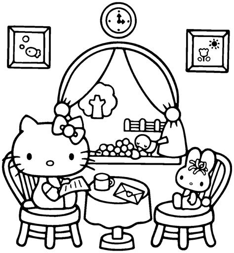 30 Desenhos Para Colorir Da Hello Kitty Como Fazer Em Casa