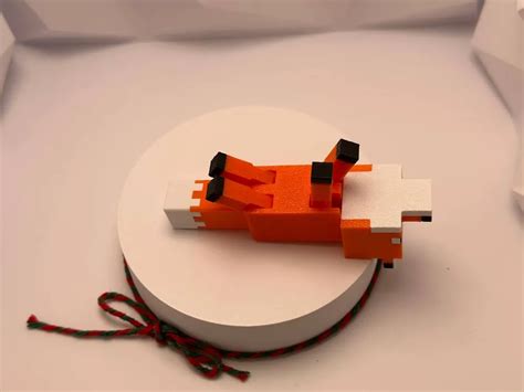 Minecraft Fox Articulated Free 3d Print Model Makerworld