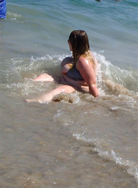 Busty Bbw Girl Couldn T Contain Huge Boobs In Bikini Pt Beach Bikini Forum