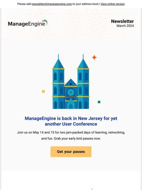 Manageengine Visit Us In New Jersey Manageengine User Conference Milled