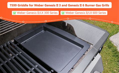 Gftime 48 X 33 5cm Gusseisen Plancha Für Weber Genesis Ii 300 600 Serie Gasgrills Gusseisen