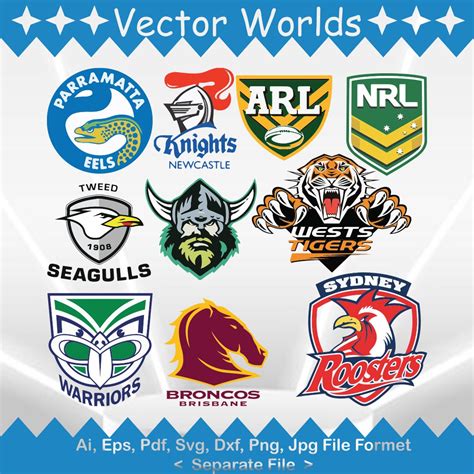 Nrl Team Logo Svg Vector Design Masterbundles