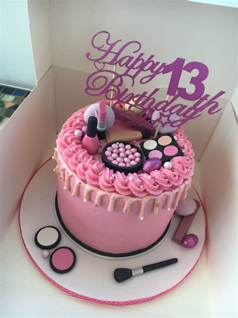 Makeup Birthday Cake For Teens
