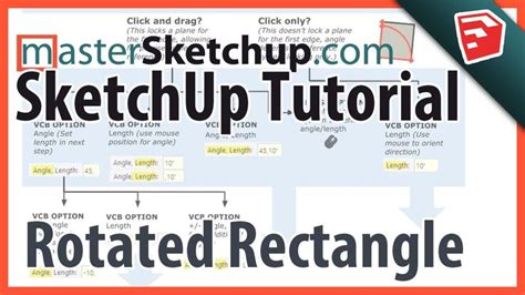 Sketchup Rotated Rectangle Tutorial Sketchup 2015 New Feature Tutorial 3d Tutorial Design