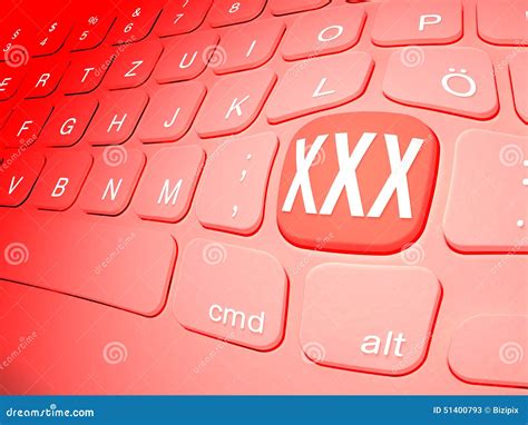 Teclado Do Lit Com Chave Do Special Xxx Ilustração Stock Ilustração de vermelho parente
