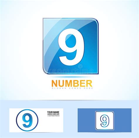 Number Nine 9 Logo Stock Vector Illustration Of Number 56030241