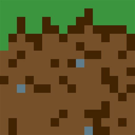 Grass Pixels Dirt Minecraft