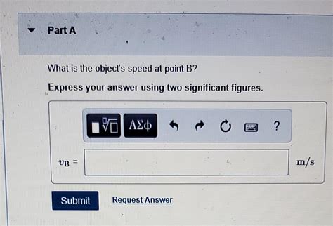 Solved An Object Moves Along The X Axis Subject To The