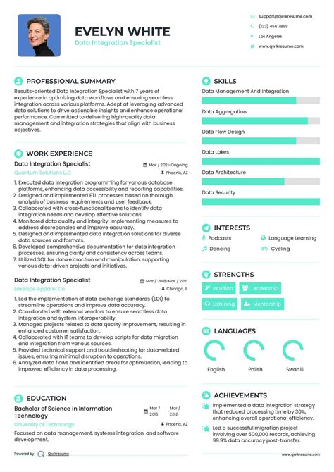10 Data Integration Specialist Resume Samples And Templates For 2025