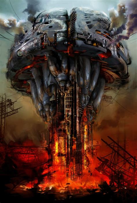 Artstation Robot Nightmare Daniel Dociu Sci Fi Concept Art