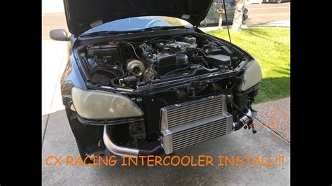 Turbo Is300 Cx Racing Intercooler Installed Youtube