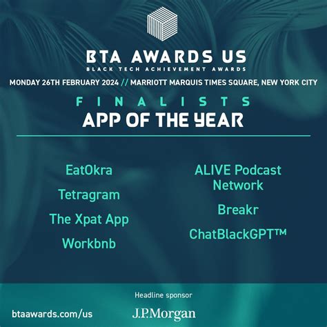 Black Tech Achievement Awards On Linkedin Btaawards Appoftheyear