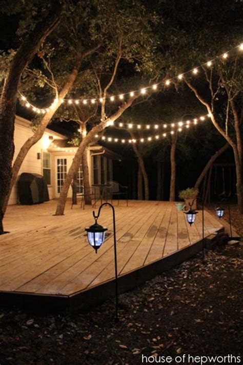 15 Diy Backyard And Patio Lighting Projects