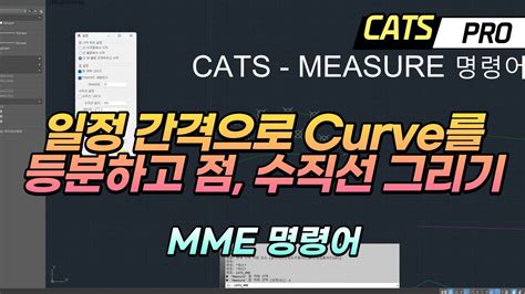 [cats] 일정 간격으로 curve 등분 점 및 수직선 그리기 multi measure lisp addin api