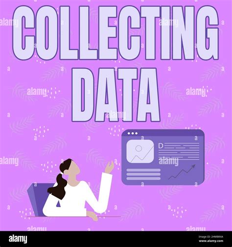 Text Caption Presenting Collecting Data Business Showcase Gathering And Measuring Information