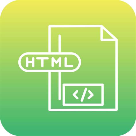Html File Vector Icon 37004277 Vector Art At Vecteezy