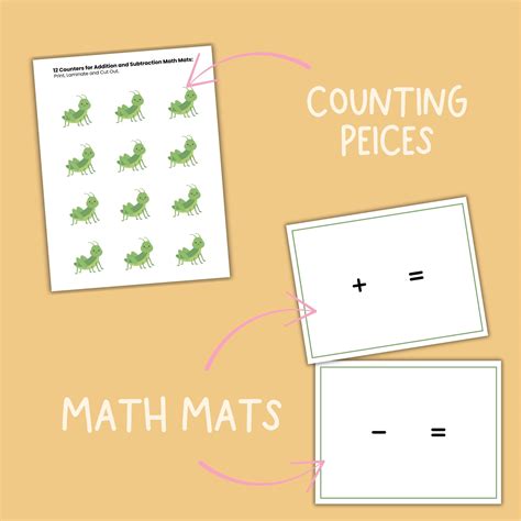 Grasshopper Math Activity Bundle Preschool Counting Games Pdf