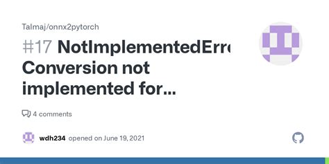 Notimplementederror Conversion Not Implemented For Optypeloop