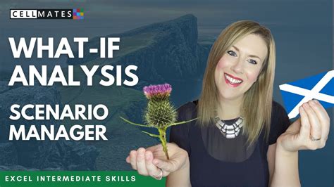 excel what if analysis scenario manager youtube