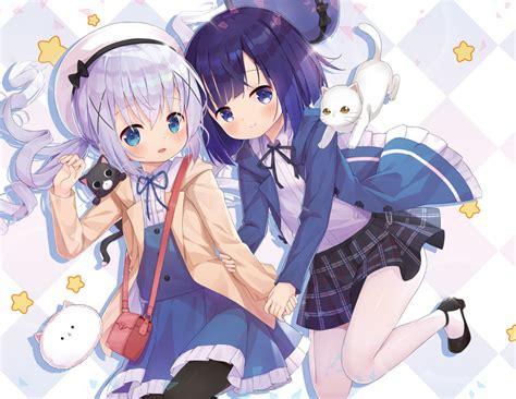 Taku Michi Fuiba Fuyu Kafuu Chino Tippy Gochiusa Gochuumon Wa Usagi Desu Ka Black