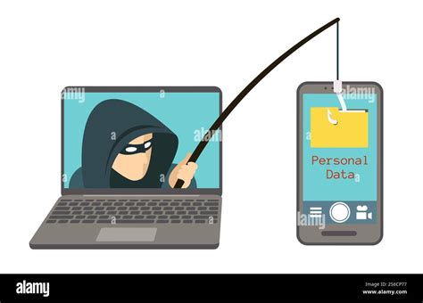 Phishing Scam Hacker Attack On Smartphone Vector Illustration Attack