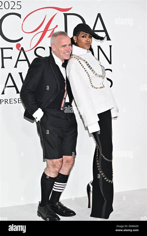 Thom Browne Left And Teyana Taylor Attend The Cfda Fashion Awards