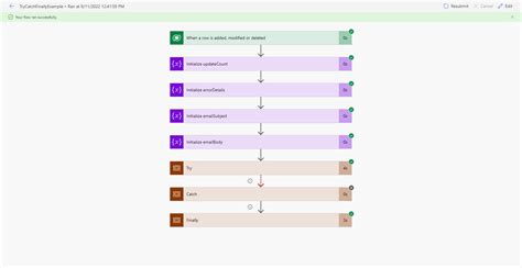 ms power automate exception handling with try catch finally crm 16 tech