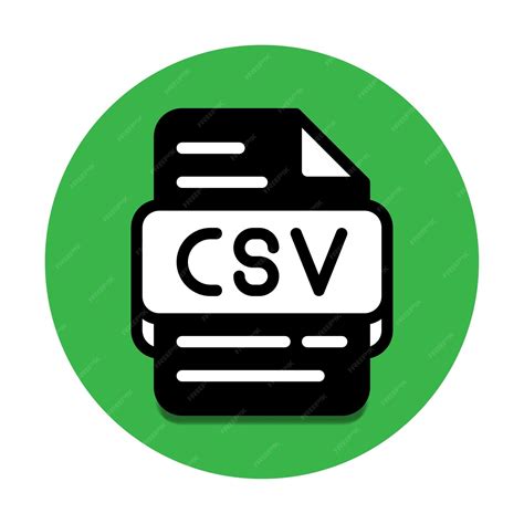 Premium Vector Csv File Type Database Icon Document Files And Format Extension Symbol Icons