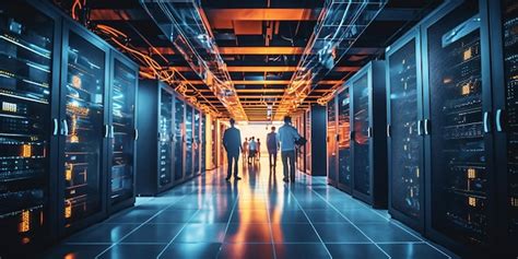 Premium Ai Image Efficient Data Management A Thriving Server Room