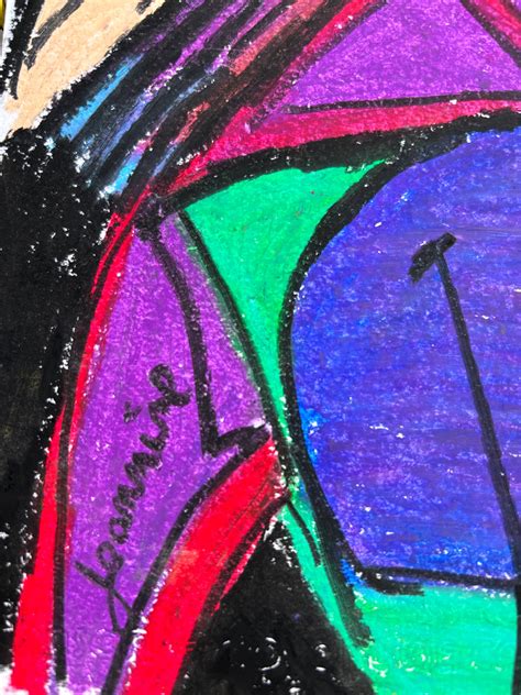 Picasso ‘two Faced Woman Sennelier Drawing Picasso Inspired