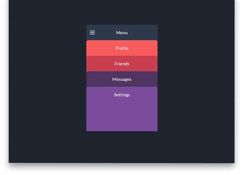Best Free HTML CSS Mobile Menu Designs In