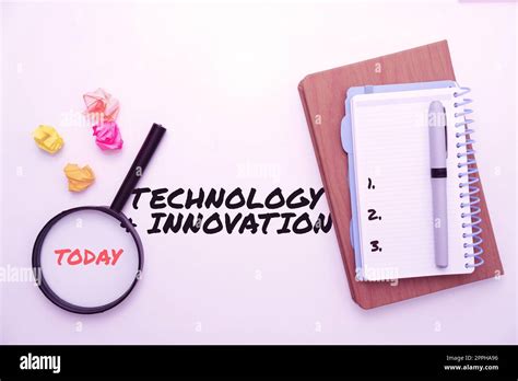 Text Caption Presenting Technologyandinnovation Conceptual Photo